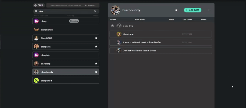 How To Set Up Blerp WalkOn as a Streamer