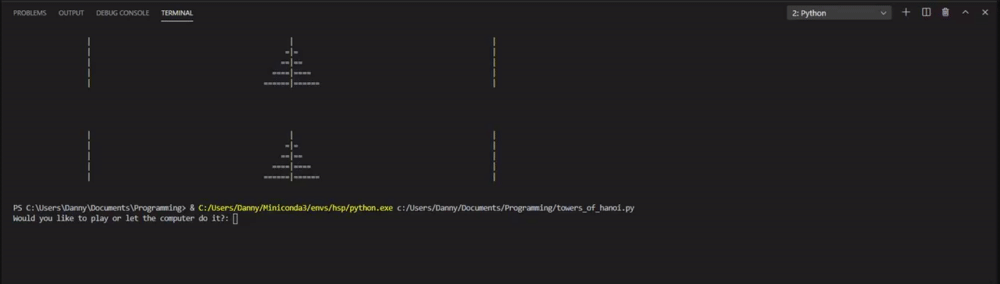 GitHub - McSpooder/towers-of-hanoi: Just a simple command line program ...