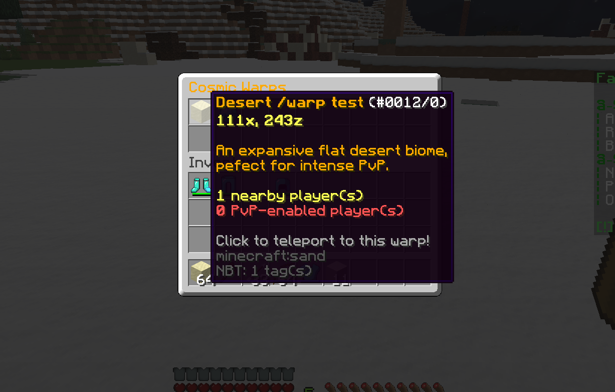 CosmicWarps - Essentials Warp GUI - Warp GUI similar to CosmicPvP ...