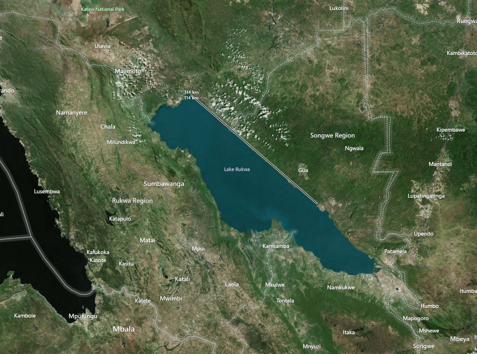 How did Lake Rukwa end up with a perfectly straight 115 km side? : r ...