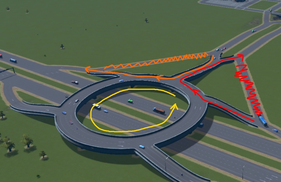 One of my more interesting interchanges for my industrial area and ...