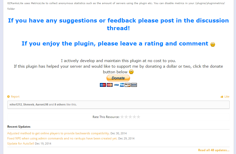 Creating & Maintaining a Resource | SpigotMC - High Performance ...