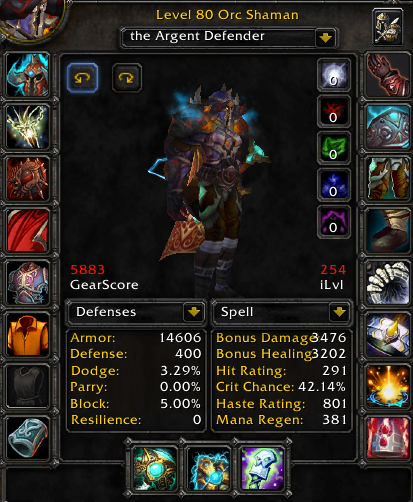 Orc Shaman 80 with *Val'anyr Hammer of Ancient Kings* and Swift Zulian ...