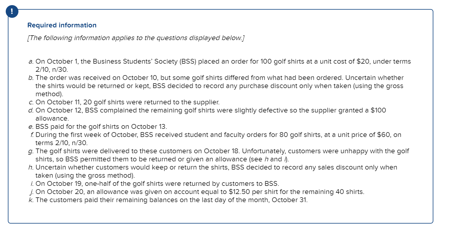 Solved Required: 1. For each of the events (a) through | Chegg.com