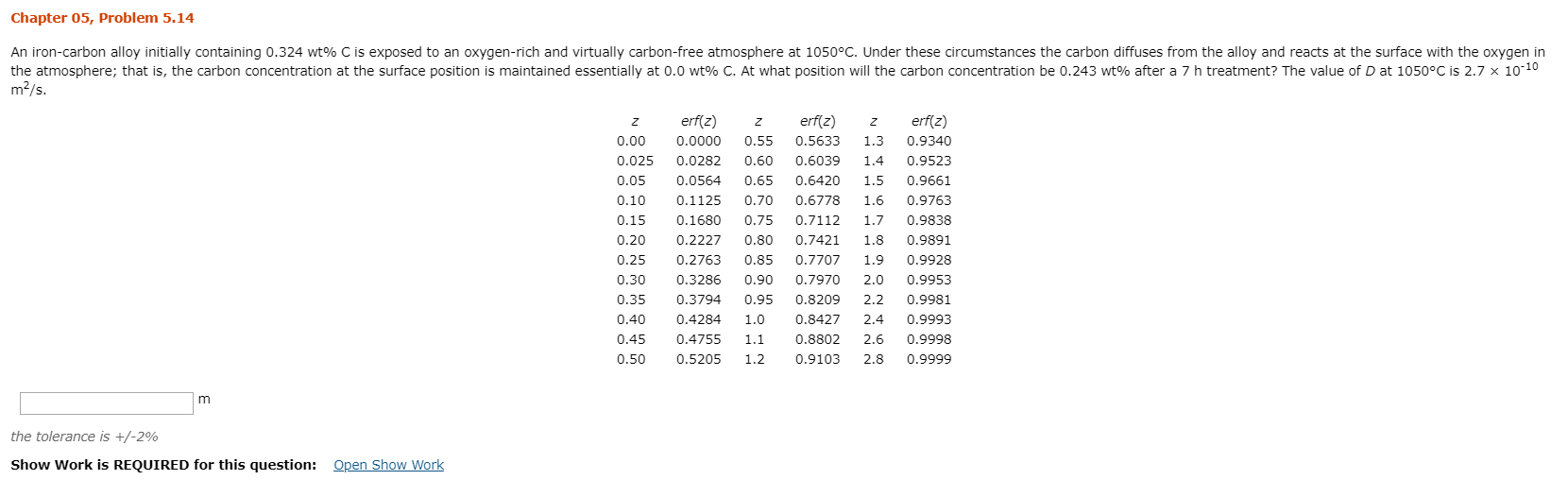 Solved Chapter 05, Problem 5.14 An iron-carbon alloy | Chegg.com