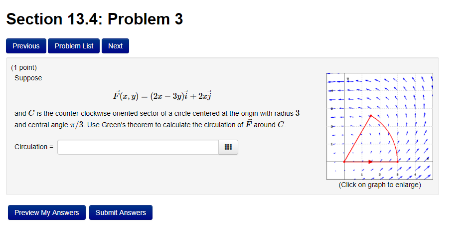 Solved Section 13.4: Problem 3 PreviouS Problem List Next (1 | Chegg.com