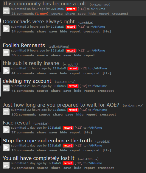 satal thinks we are the crazy ones... YOU need to move on. : r/ANRime