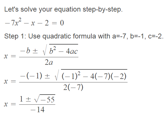 Solving for the discriminant, Have the answer but it doesn't make sense. : r/learnmath