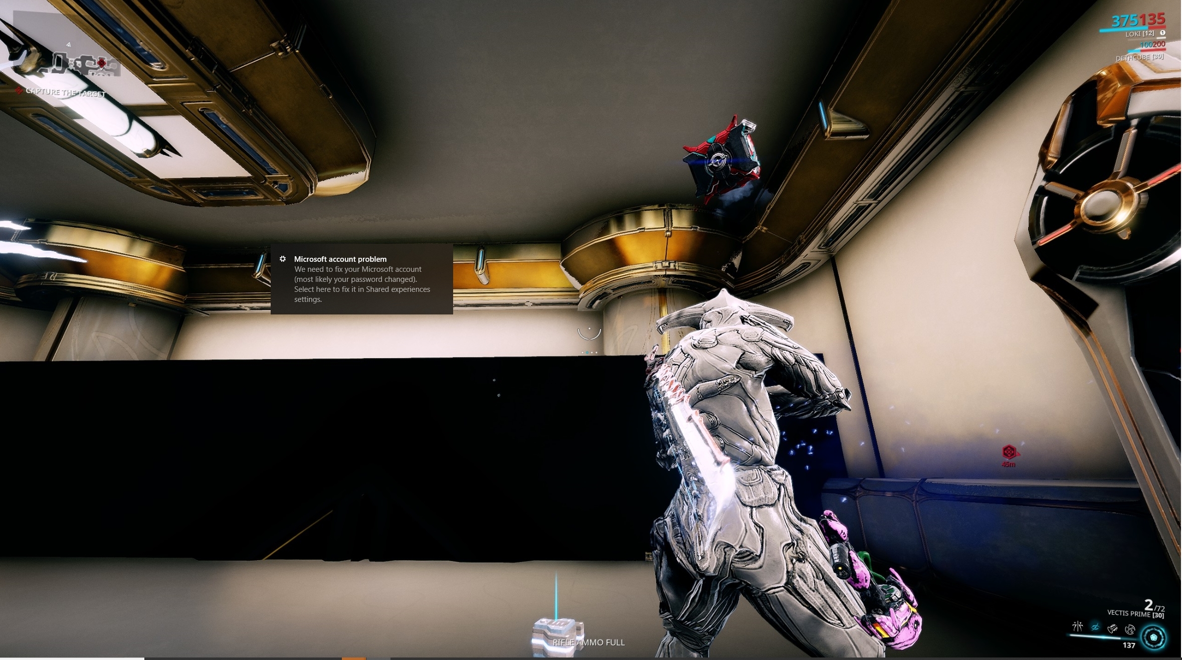 Impenetrable Wall in a void container room in Ukko, Void : r/Warframe