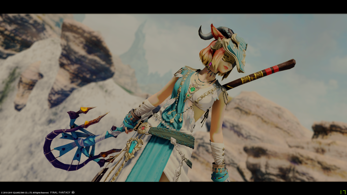 [Au Ra / Female / Dark Knight] Not one piece is from the same set ...