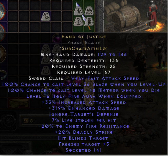_ Selling Hand Of Justice In Phase Blade _ - Topic - d2jsp