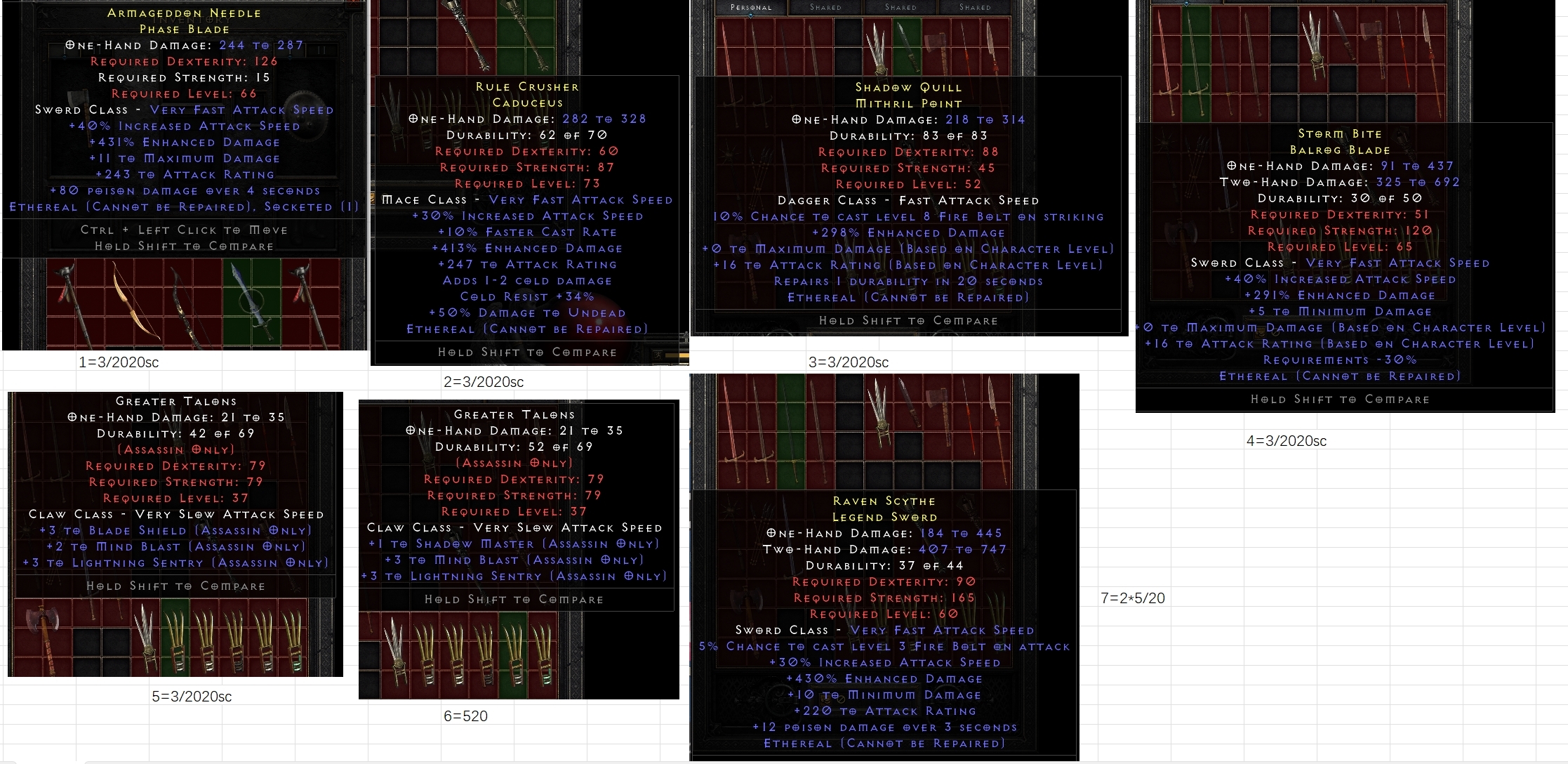 Sell Some Eth Weapen And Chaos Talons - Topic - d2jsp