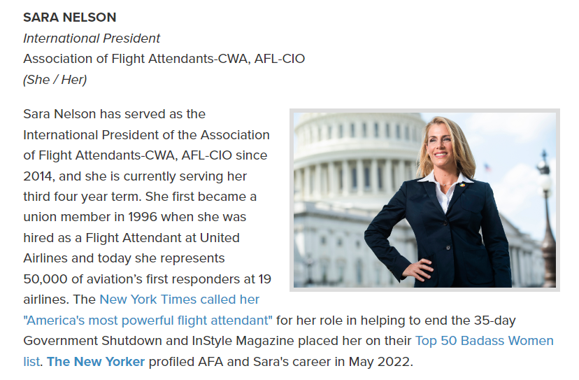 On Ali Velshi, Sara Nelson, President of the Association of Flight ...