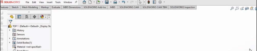 How do I fix the toolbar in SolidWorks? It disappears when I click away ...