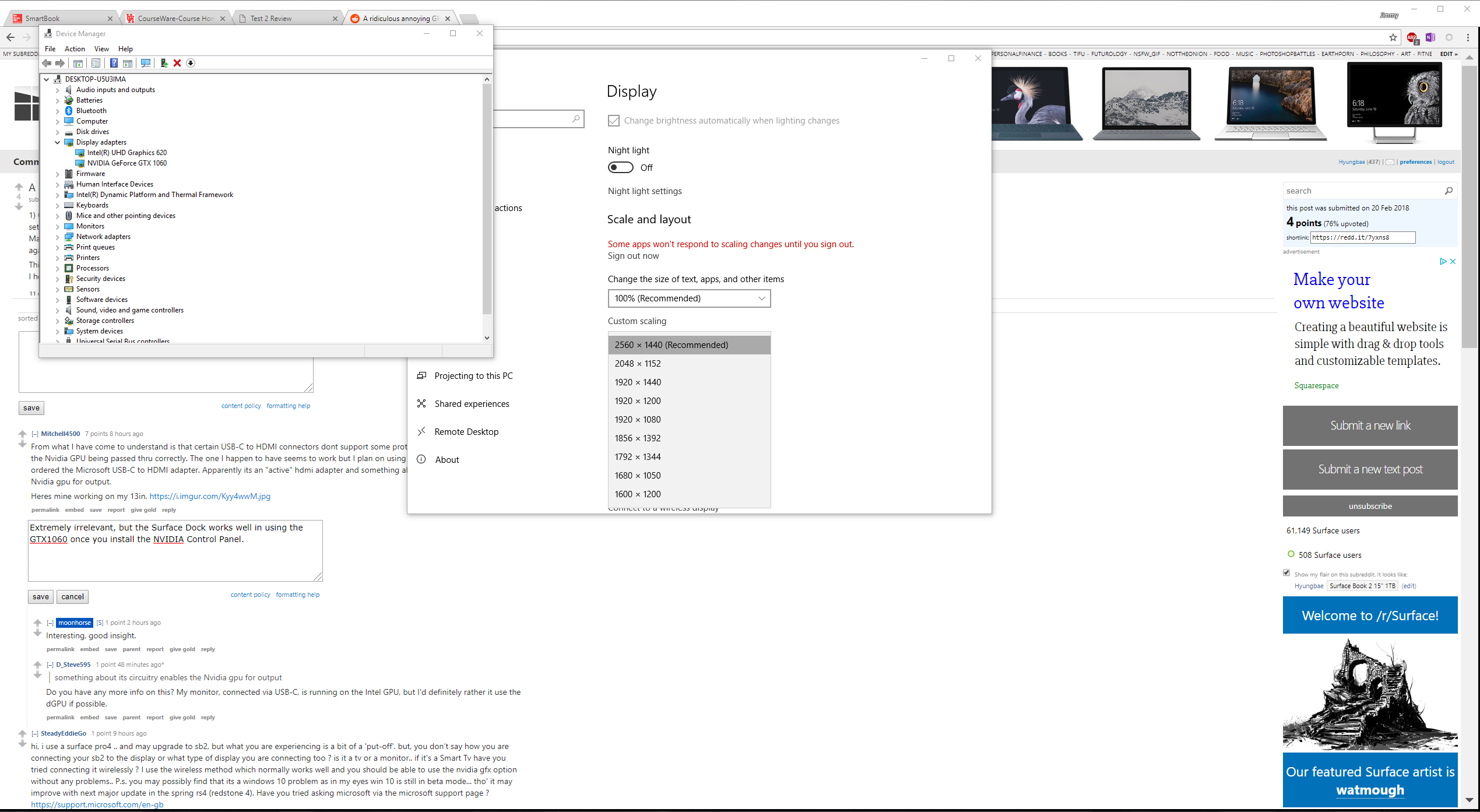 A ridiculous annoying GPU bug on SB2 15'' that I can reliably reproduce ...
