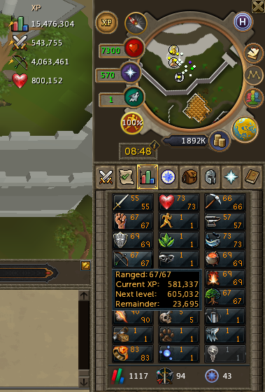Uh... My Ranged XP Counter is 7x higher than my actual Ranged XP. : r ...