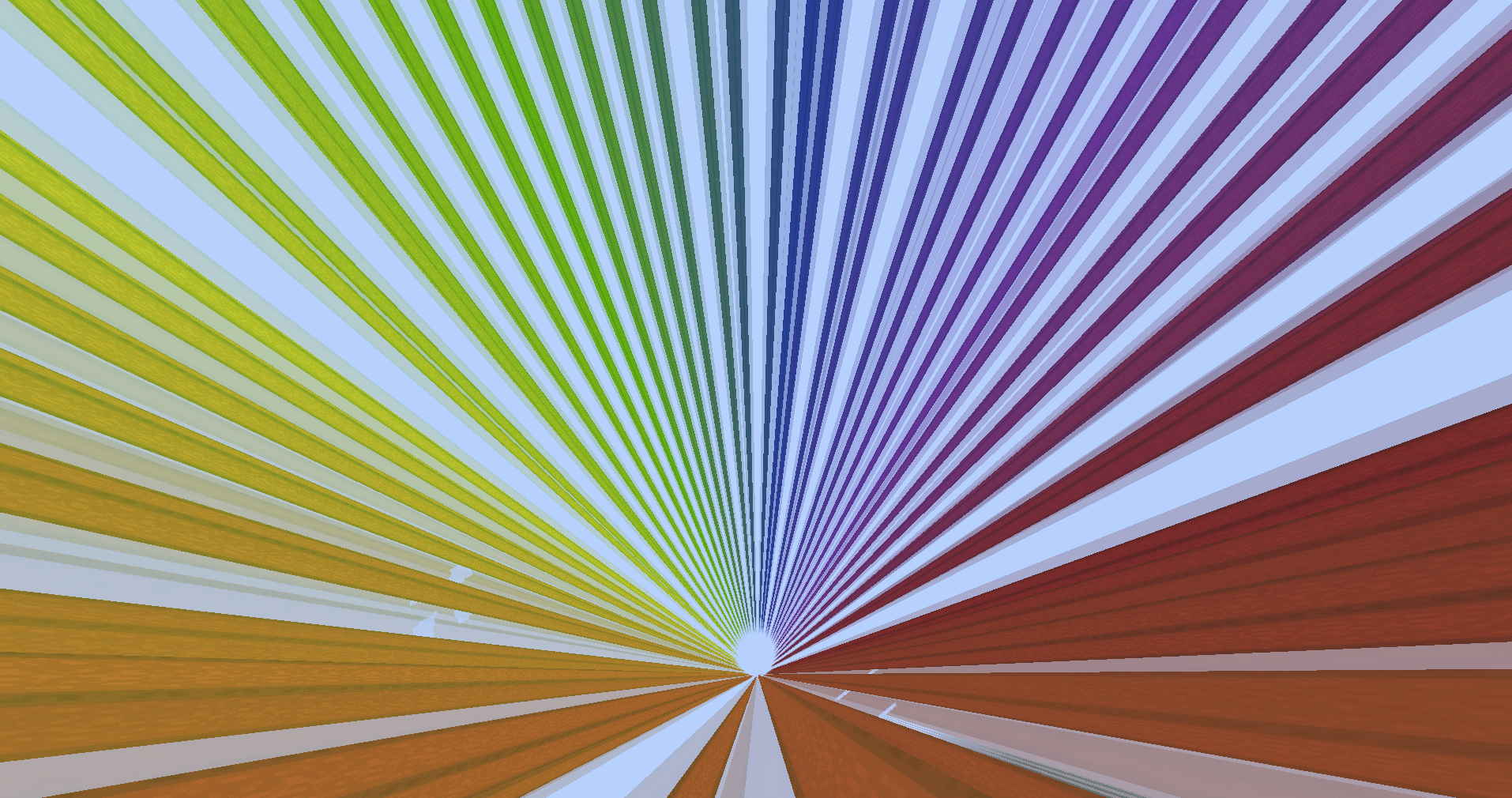 I made a complete spectrum with the new coloured beacons (14w32a) : r ...