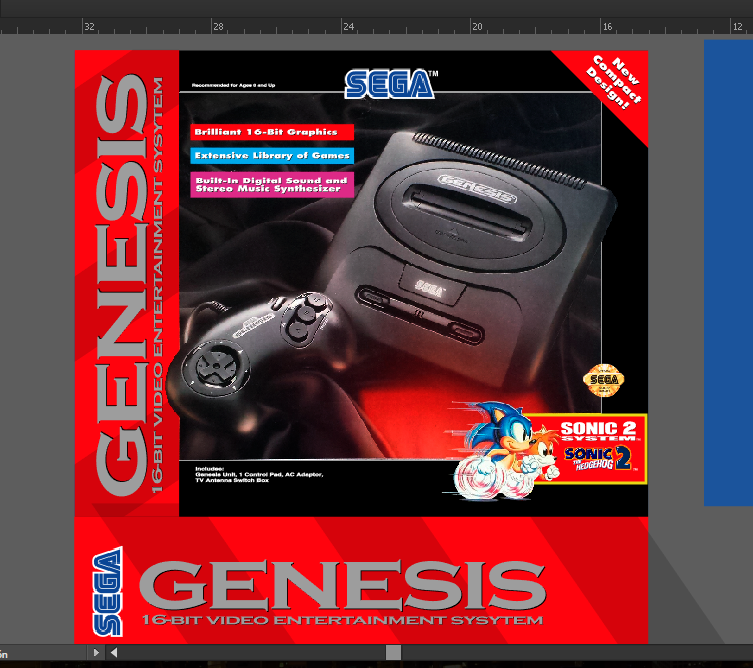 What's the size of a Sega Genesis 2 box? : r/retrogaming