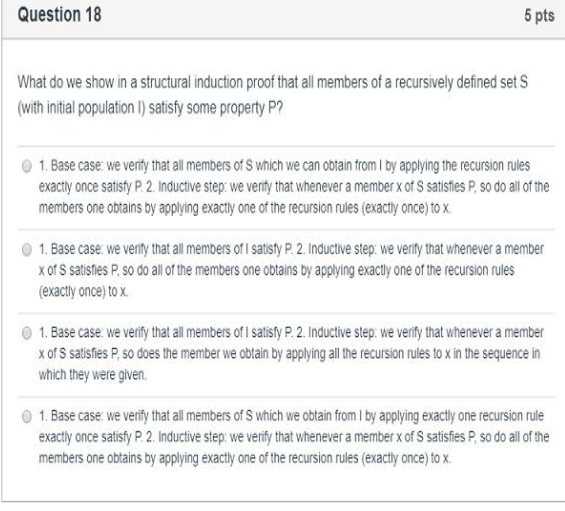 Solved Question 18 5 Pts What Do We Show In A Structural