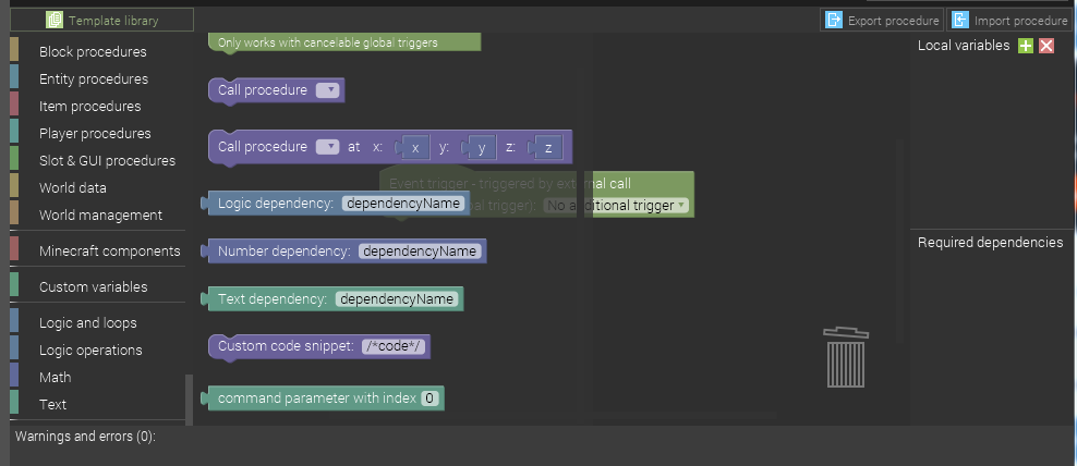 How To Read Coordinates Given In Custom Command R Mcreator