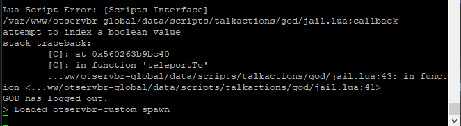 RevScripts - Jail script (teleportTo) a bolean value | OTLand
