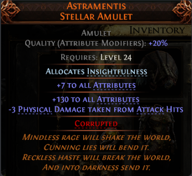 ~~ Astramentis Stellar Amulet ~~ - Topic - d2jsp