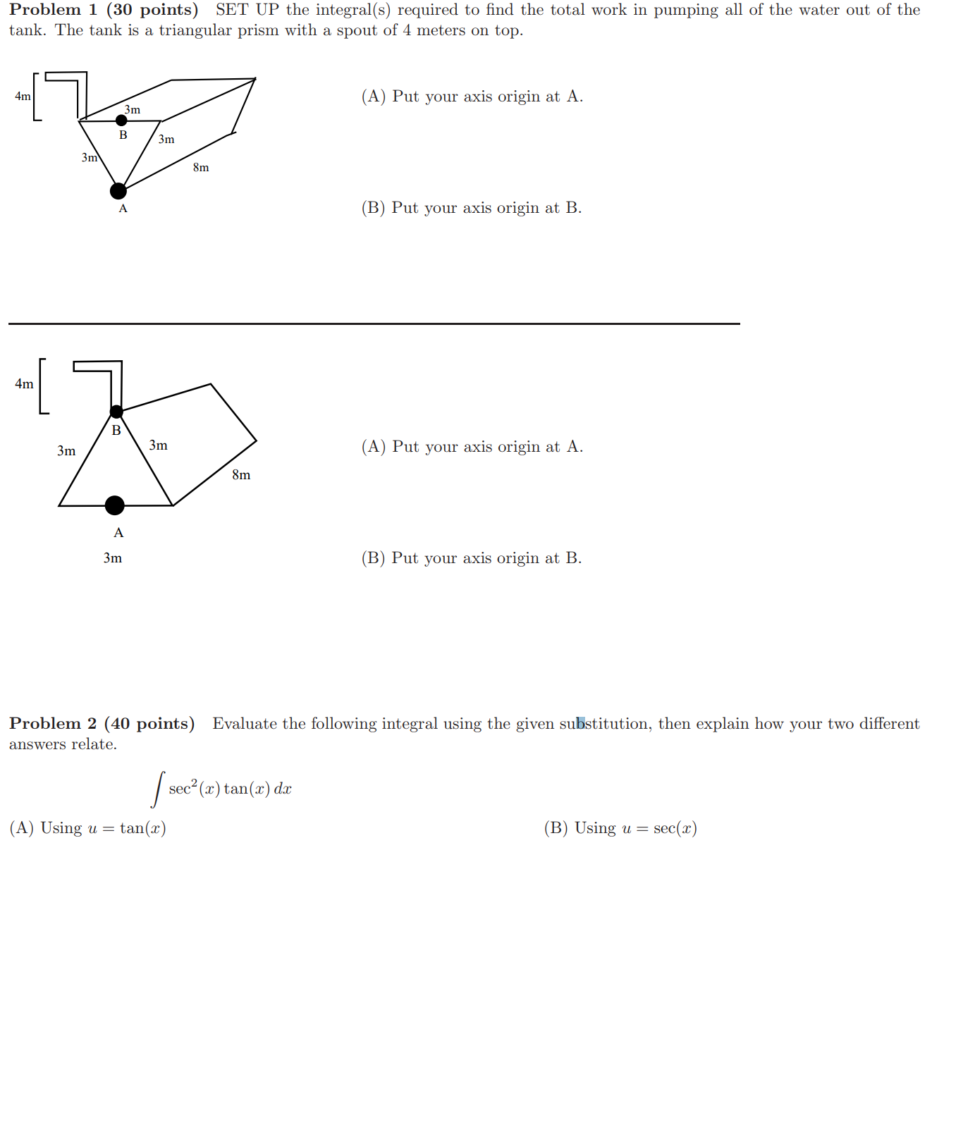 Solved Problem 1 (30 points) SET UP the integral(s) required | Chegg.com