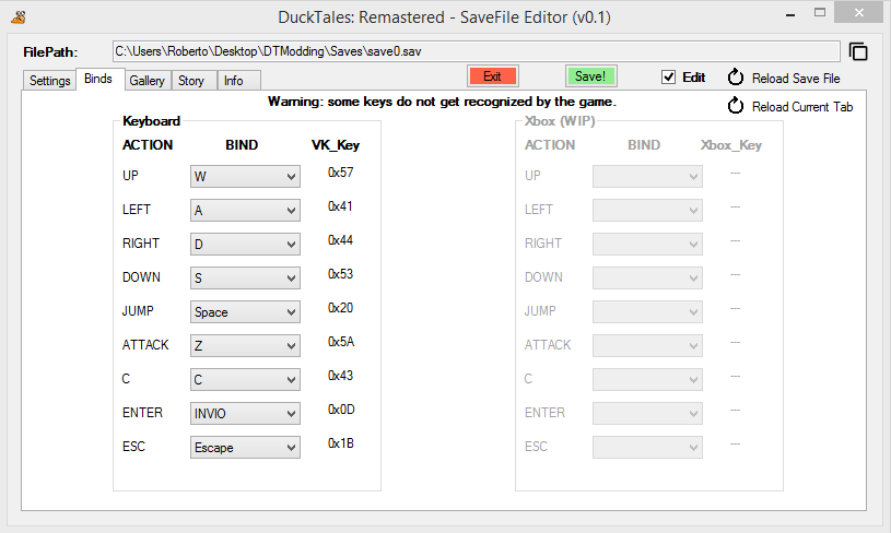 GitHub - NiV-L-A/DuckTales-Remastered-SaveFileEditor: DuckTales: Remastered Save File Editor