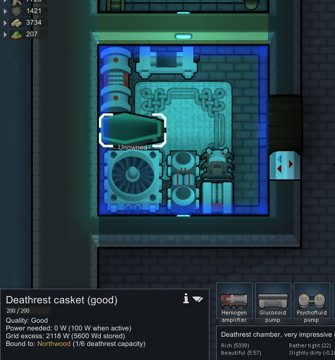 How to connect buildings to the deathrest casket? :: RimWorld General ...