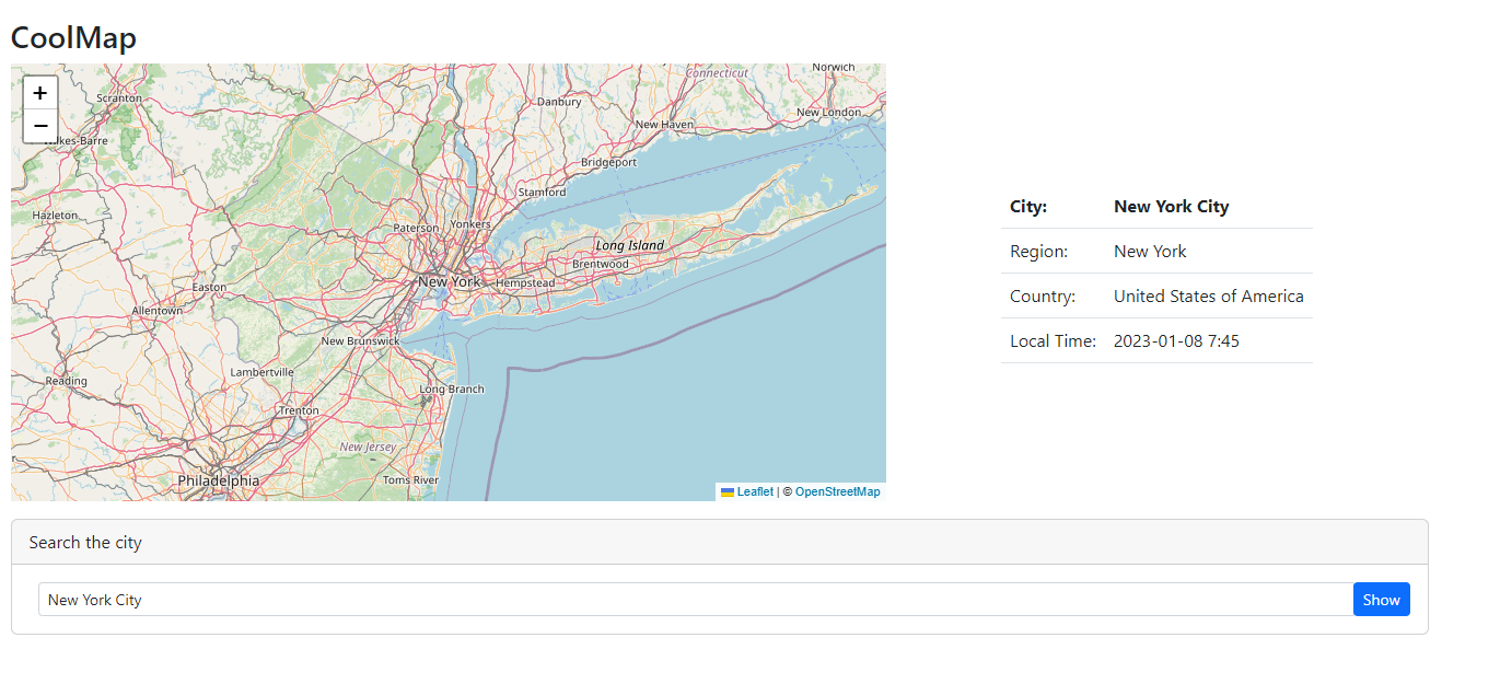 GitHub - RadeSzulc/CoolMap: CoolMap shows location and basic ...
