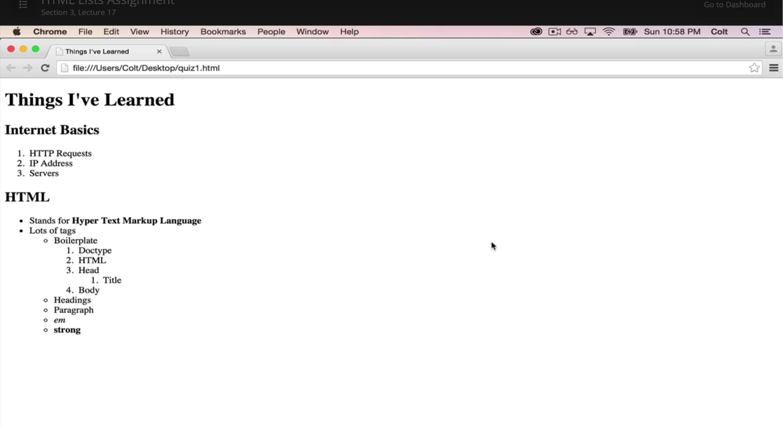 GitHub - Muir-Fionn/The-Web-Developer-Bootcamp: Quiz and Project solutions coded for Colt Steele ...