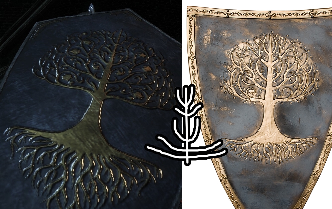 So uhhh the Spirit Tree Crest Shield design is eerily close to this ...