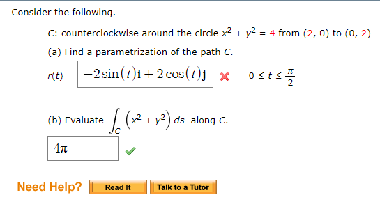 Solved Consider the following. C: counterclockwise around | Chegg.com
