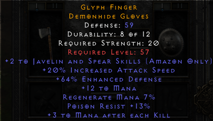 2/20 Java Gloves With 3 Maek - Topic - d2jsp