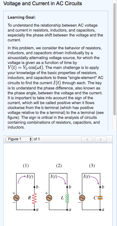 Solved Voltage and Current in AC Circuits Learning Goal To | Chegg.com