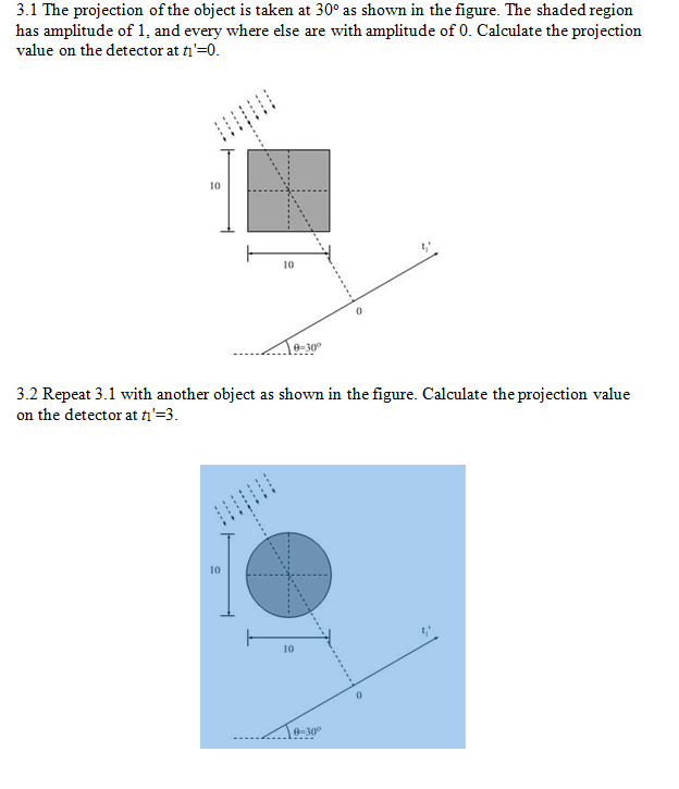 the projection of the object is taken at 30 degrees | Chegg.com