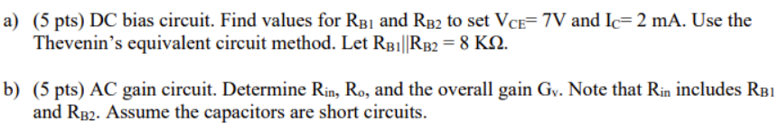 Solved 15v RC RB1 02 C2 Vout .op itran 0 2e-3 0 10u C1 Vin | Chegg.com