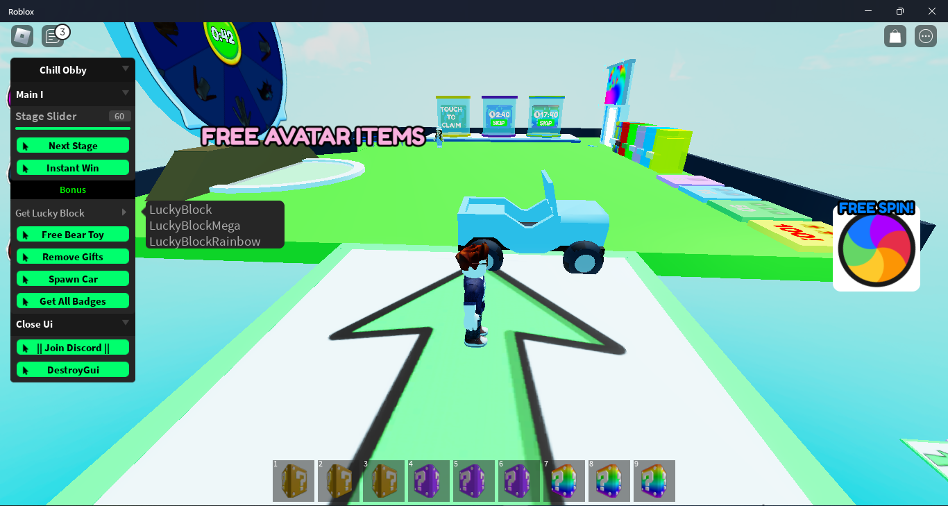 Chill Obby | Infinite Gifts n All Badges and more — Roblox Scripts ...