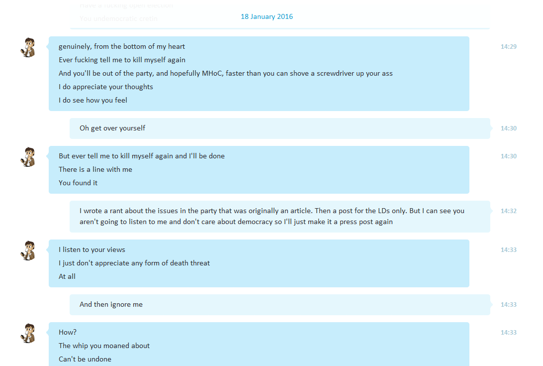 Personal Statement of Clarification and Response : r/MHOCPress