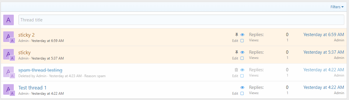 Unmaintained - Highlight and Separate Sticky Threads | XenForo community
