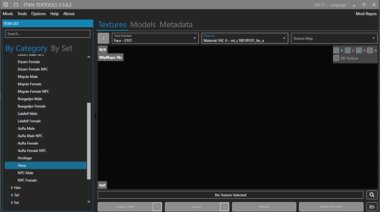 Viera Faces 101 104 Unmoddable · Issue 91 · Textools Ffxiv Textools Ui · Github