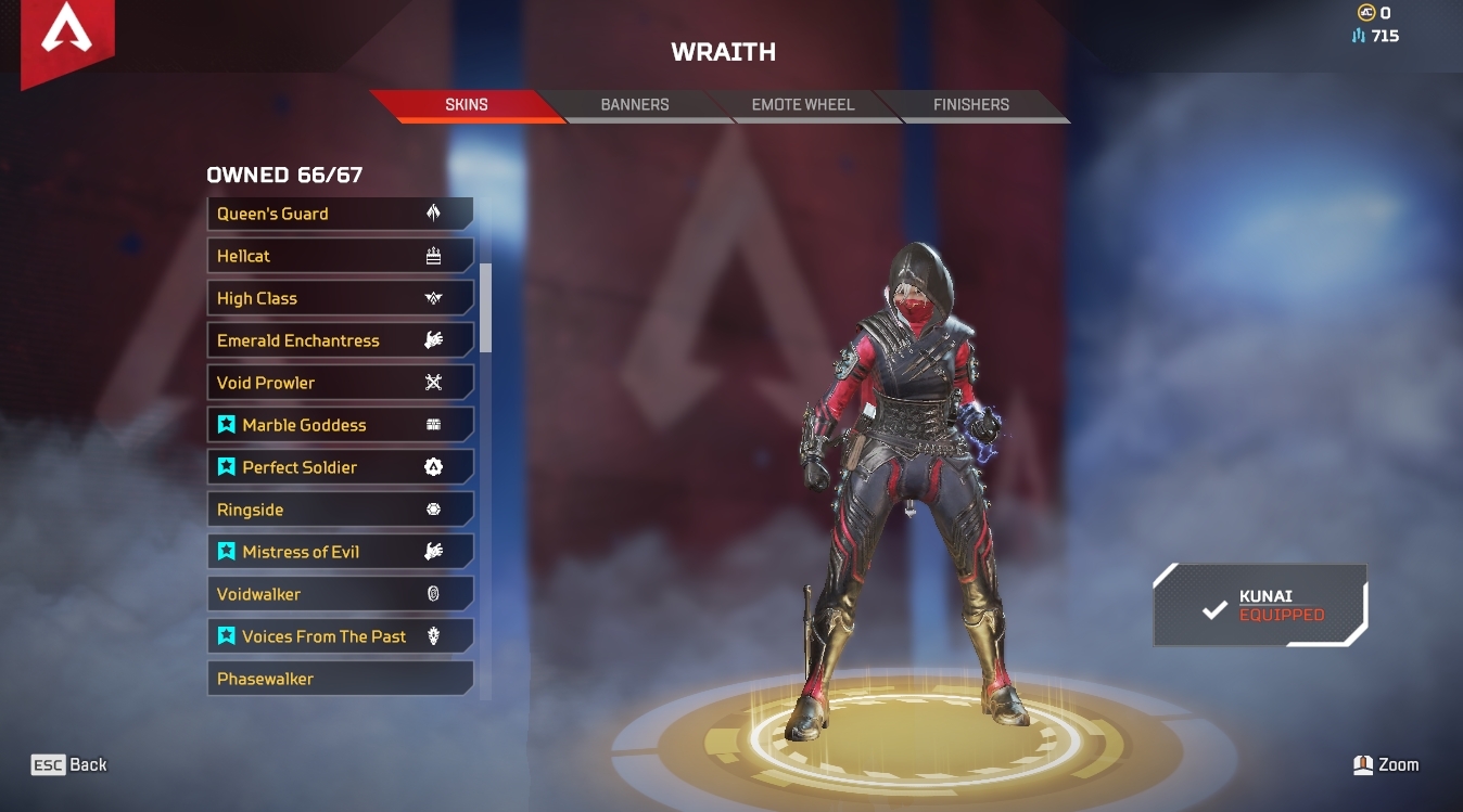 Sold - 8k kills wraith apex legends account with 4 heirlooms - Pc - Can ...