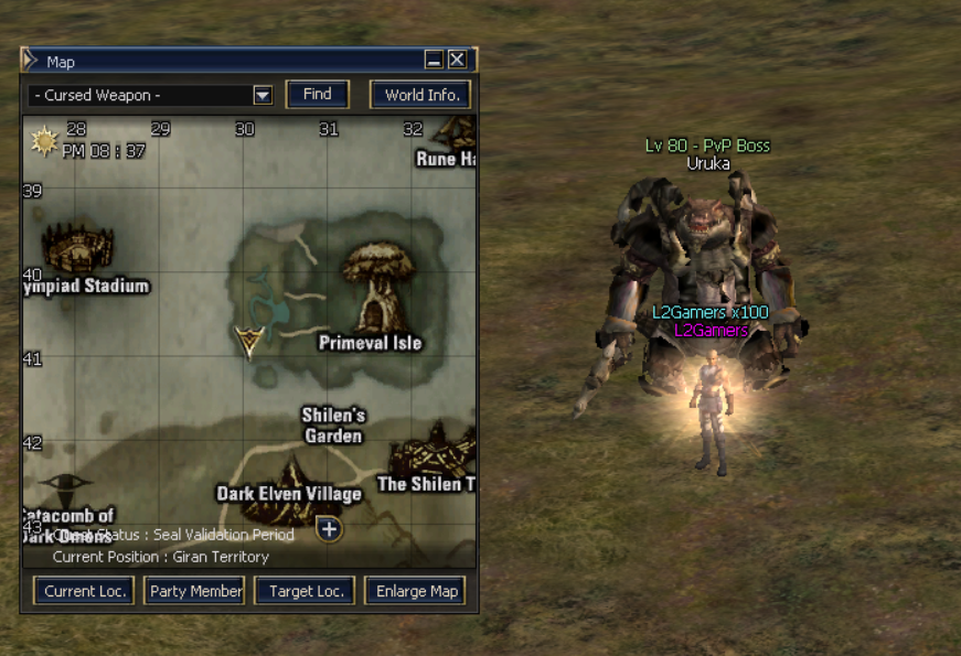 Boss Status | L2Gamers x100