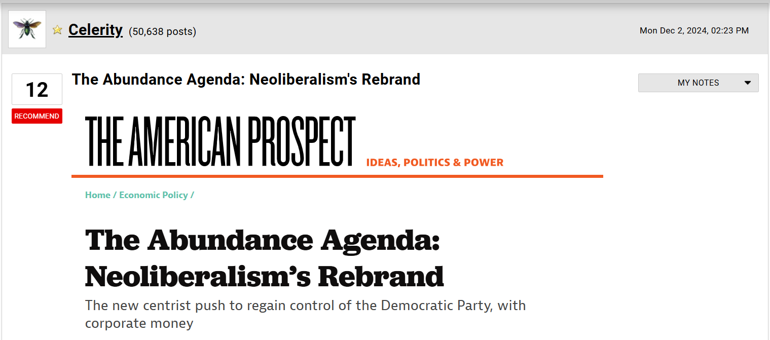 Ezra Klein Meets Zohran Mamdani: Abundance for working people blows away YIMBY. - Democratic ...