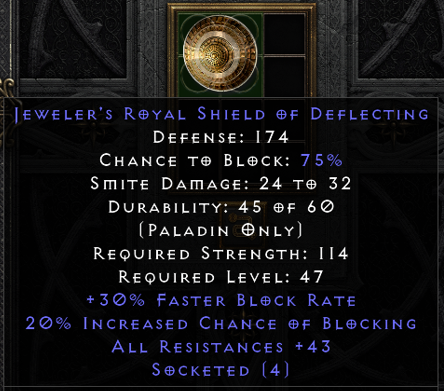 Iso Jeweler Pala Shield Of Deflection - Topic - d2jsp