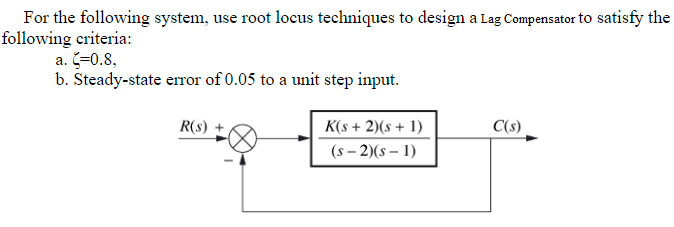 Solved For the following system, use root locus techniques | Chegg.com