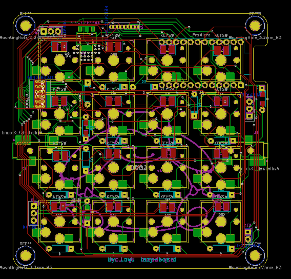 GitHub - lowJ/lazy-board: 4x4 Fully customizable keypad with mechanical ...