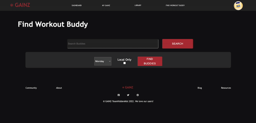 GitHub - Hidden-Mist-2205/GAINZ: This project was a brief 1-week sprint where our team tried to ...
