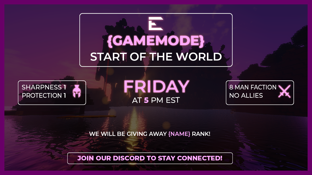 [FREE] Pink Server Advertisement for Any Gamemode | BuiltByBit