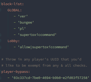 BungeeCord Command Blocker | SpigotMC - High Performance Minecraft Community